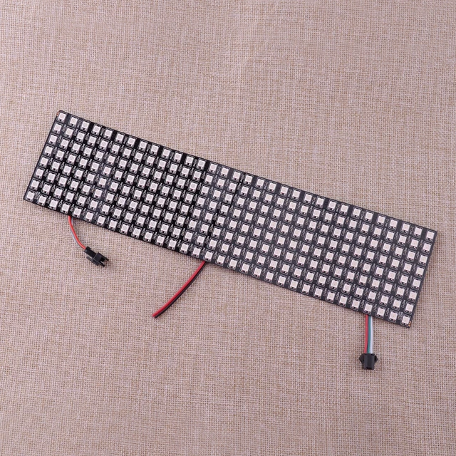 1x Led Matrix Panel Ws2812b Rgb 8x32 Pixels Digital Flexible Dot Matrix