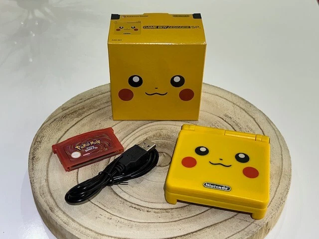 CONSOLE NINTENDO GAMEBOY ADVANCE SP - Version PIKACHU + 1 Jeu Pokemon ...
