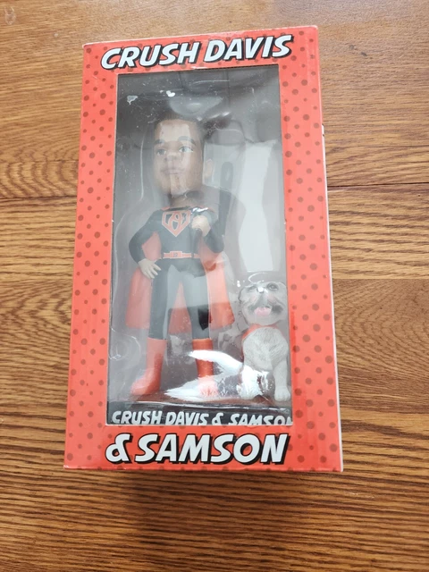 BALTIMORE ORIOLES CHRIS Davis "Crush" et Samson Dog Bobblehead, neuf ...