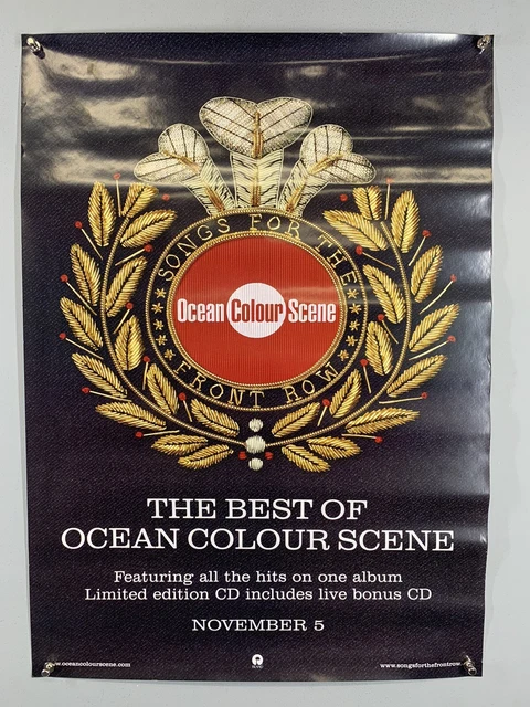 OCEAN COULEUR SCENE Ocs Affiche Original Chansons pour The Avant Rangée ...