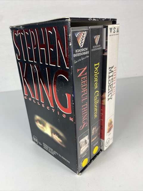 STEPHEN KING COLLECTION Misery Needful Things VHS Horror Rare Bundle ...