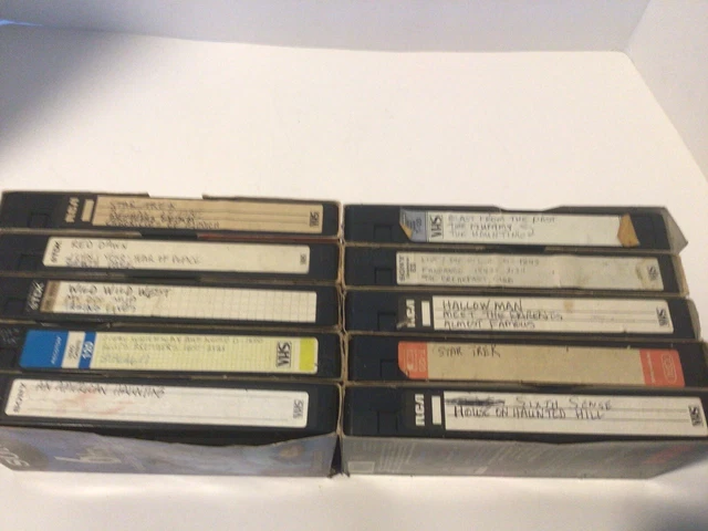 LOT OF 10 Used Blank VHS Tapes EUR 11,32 - PicClick FR