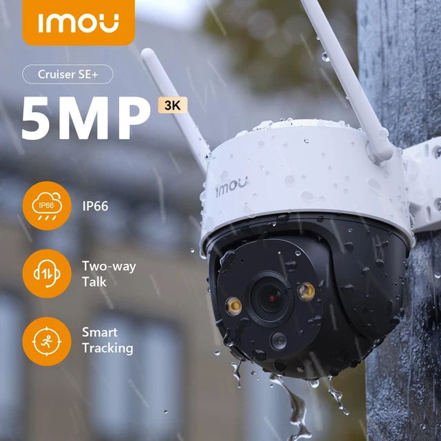 IMOU OUTDOOR SECURITY Camera 5MP HD Wi-Fi IP Camera Siren Motion ...
