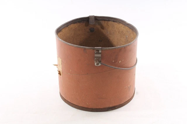 VIEUX SEAU CARTON vintage Déco Rétro Pappeimer Transport Anneau Anses ...
