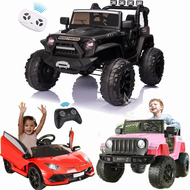 24V LARGE RIDE On Truck Kids Electric Car With Parental Remote Control ...
