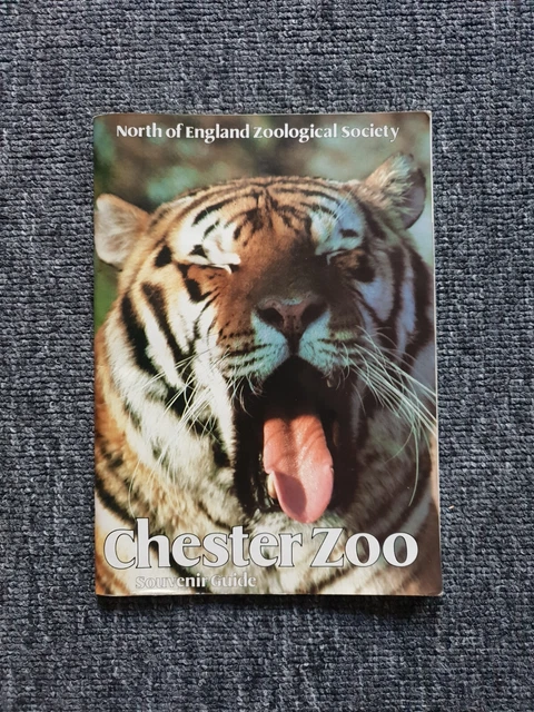 CHESTER ZOO GUIDE 1984 Official Souvenir Guide Map Vintage Book Cover ...
