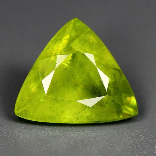 1.61 CTS_WORLD CLASS Very Rare Gemstone_100 % Natural Green Sphene ...
