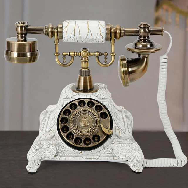 ROTARY VINTAGE ANTIQUE Telephone Corded Old Retro Dial Phone Home Desk ...