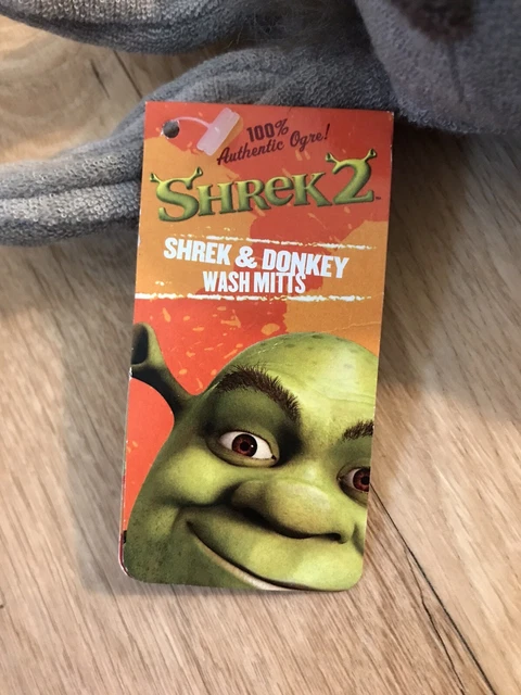 DREAMWORKS SHREK 2 Plush Soft Toy Hand Puppet Wash Mitt 2004 RARE New ...
