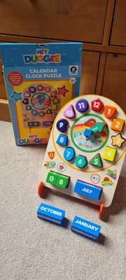 EHI DUGGEE IN legno CBeebies Calendario Orologio Puzzle tempo data e ...