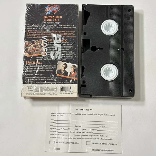 BLAKES 7 - The Way Back / Space Fall (VHS, 1991, BFS Video) BBC Canada ...