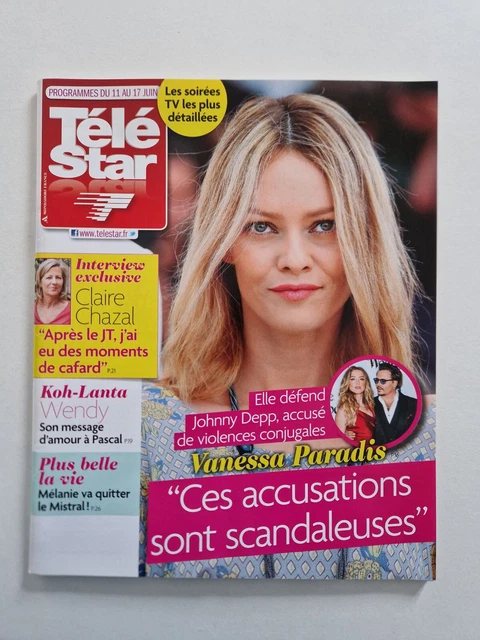 MAGAZINE REVUE PROGRAMME TV TELE STAR 11 juin 2016 Vanessa Paradis EUR ...