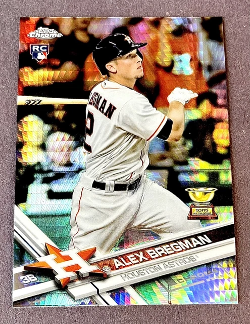 ALEX BREGMAN 2017 Topps Chrome #9 Prism réfracteur carte recrue RC ...