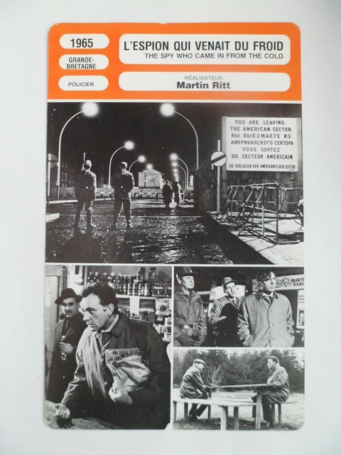 CARTE FICHE CINEMA 1965 L'ESPION QUI VENAIT DU FROID Richard Burton Claire Bloom EUR 2,50 ...