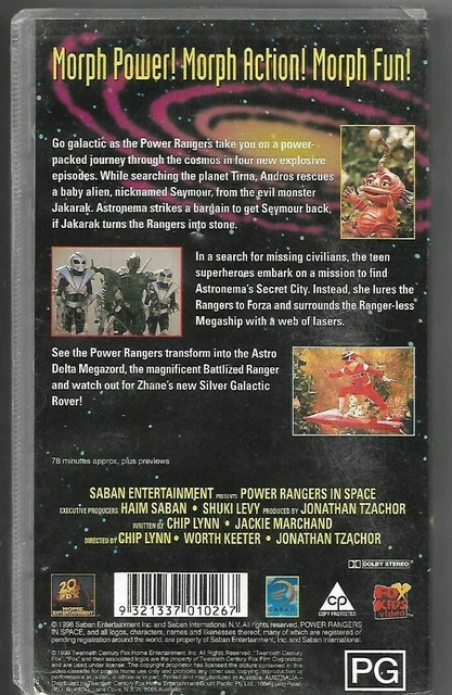 POWER RANGERS - SPACE : Mission To The Secret City (Pal Vhs Video) near ...