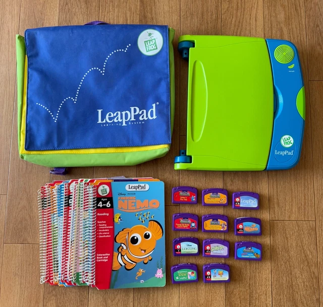 LEAPFROG LEAPPAD LEARNING System Bundle 11 Books & Cartridges - READ ...