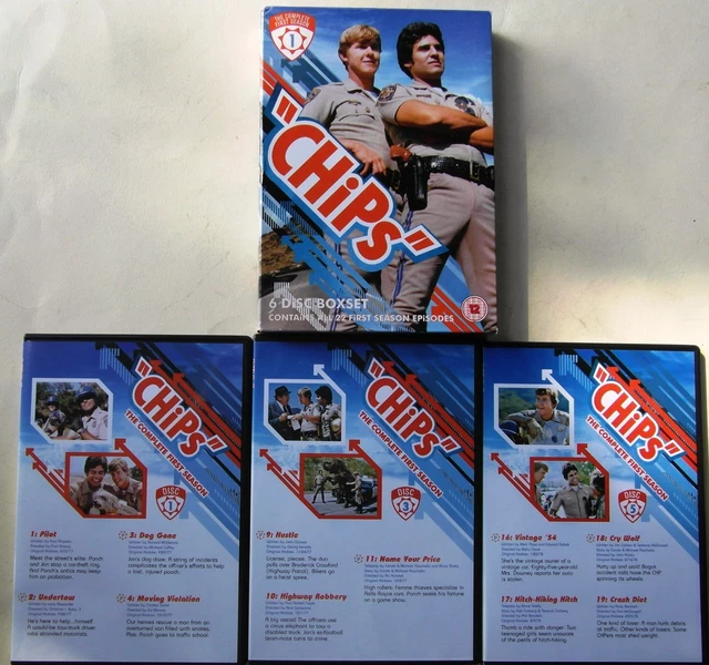 CHIPS COMPLETE SEASON 1 DVD Boxset - Erik Estrada, Larry Wilcox £4.90 ...