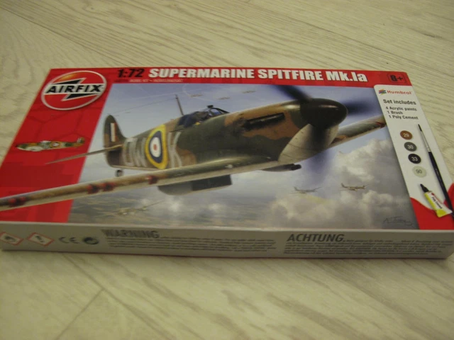 AIRFIX SUPERMARINE SPITFIRE Mk.la Model Kit A68206 £1.20 - PicClick UK