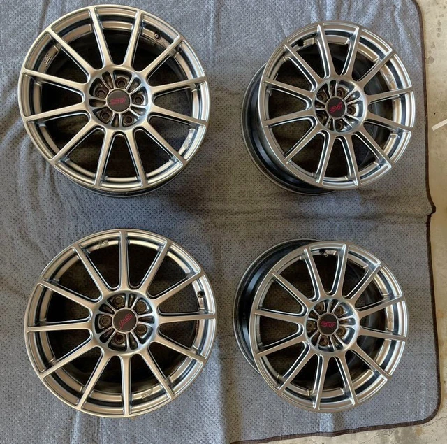 JDM SUBARU IMPREZA WRX STI Enkei Wheels Rims 5x100 17x7+48 Offset Japan ...