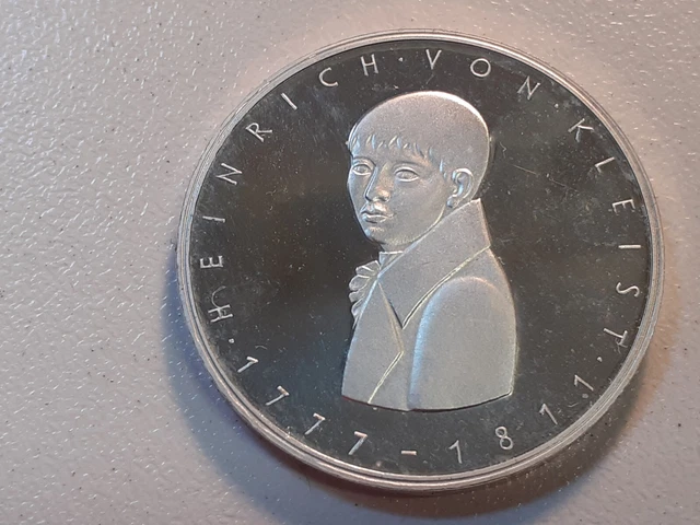 5 DM SILBERMÜNZE PP 1977: 200. Geburtstag von Heinrich von Kleist EUR 9,50 - PicClick DE