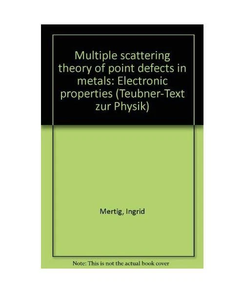 MULTIPLE SCATTERING THEORY of point defects in metals: Electronic ...