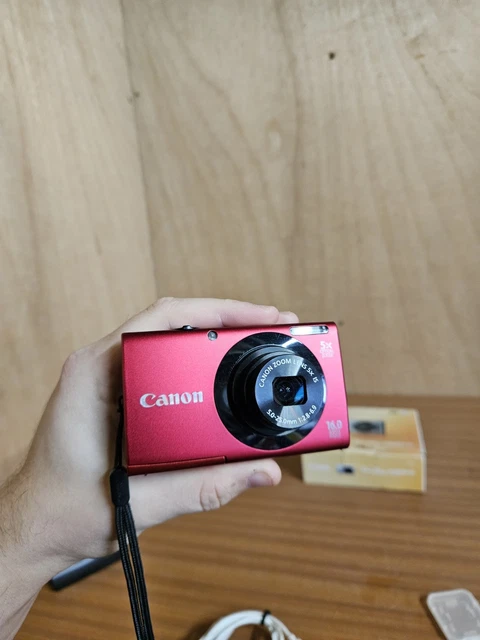 CANON POWERSHOT A3400 Is Hd Digital Camera Red 16.0Mp, Fully Working £ ...
