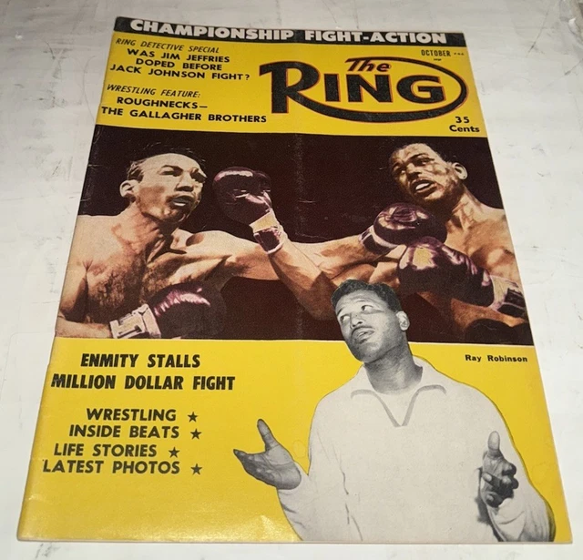 VINTAGE THE RING Magazine October 1959 Sugar Ray Robinson $32.87 ...