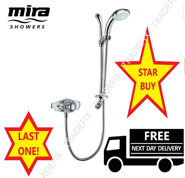 MIRA EXCEL EV Thermostatic Mixer Shower - Chrome Exposed Valve 1.1518. ...