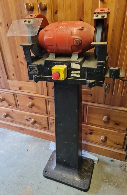 BENCH GRINDER PEDESTAL Grinder Twin Dual Industrial 240v Single Phase £ ...