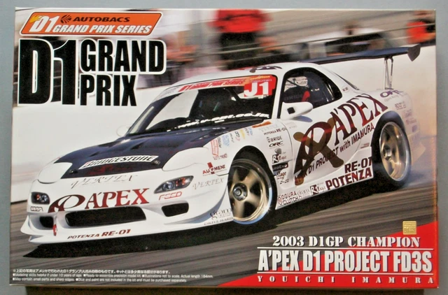MAZDA RX-7 FD3S, D1 Grand Prix 2003, 1:24, "A'pex D1 Project", Aoshima ...