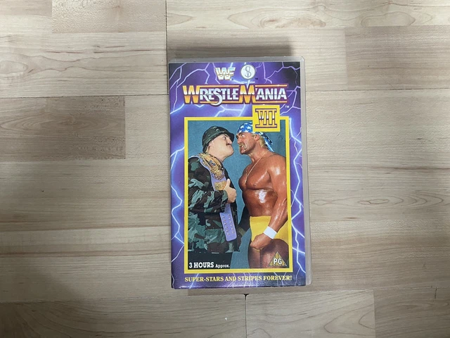 WWE / WWF Wrestlemania 7 VHS - Rare (Black Tape) £6.00 - PicClick UK