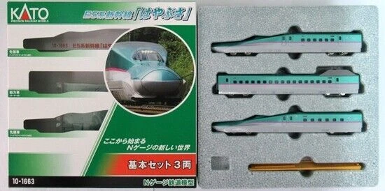 COFFRET DE BASE de 3 voitures Shinkansen Hayabusa Ngauge Kato 10-1663 série... EUR 126,77 ...
