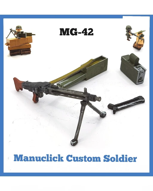 PLAYMOBIL CUSTOM WW2 MG42 ALEMANIA SOLDADO ARMA GUERRA MUNDIAL EUR 7,50 ...