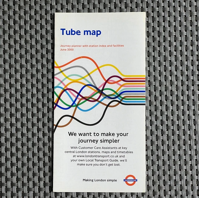 LONDON UNDERGROUND TUBE Map June 2000 EUR 8,66 - PicClick FR