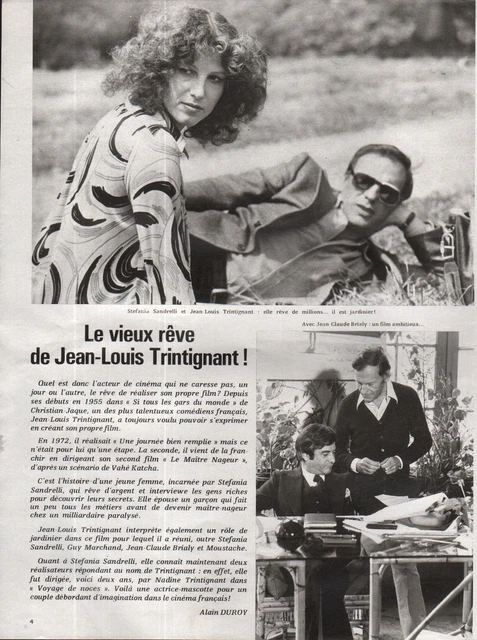 COUPURE DE PRESSE Clipping 1978 Jean Louis Trintignant (1 page) EUR 3 ...