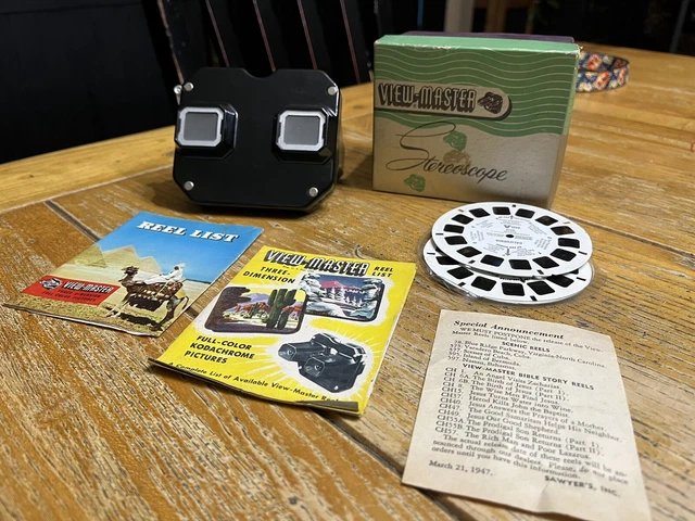 VINTAGE SAWYERS VIEW-MASTER 3D Viewer Black Original 1950s Stereoscope ...