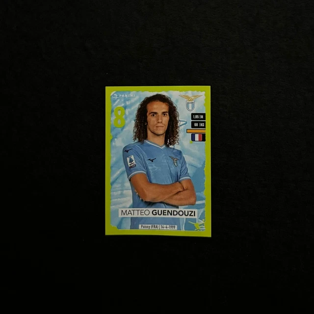 MATTEO GUENDOUZI-LAZIO-STICKER-CALCIATORI PANINI-2023/2024-N.268-NEW ...