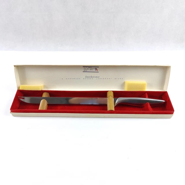 VINTAGE GERBER LEGENDARY Blades Snickersnee Fork Tip Carving Knife w ...