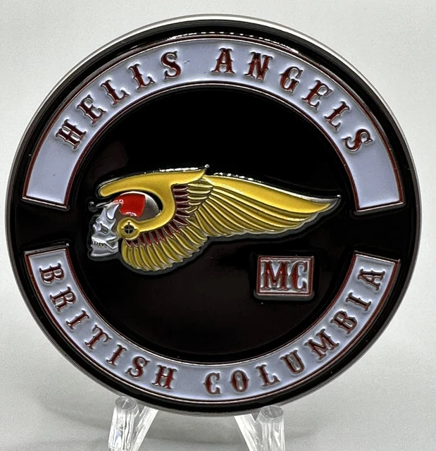 RARE HELLS ANGELS British Columbia Challenge Coin EUR 137,38 - PicClick FR