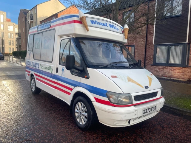 SOFT ICE CREAM Van Ford Transit Mk6 Whitby Morrison Millennium Full Mot ...