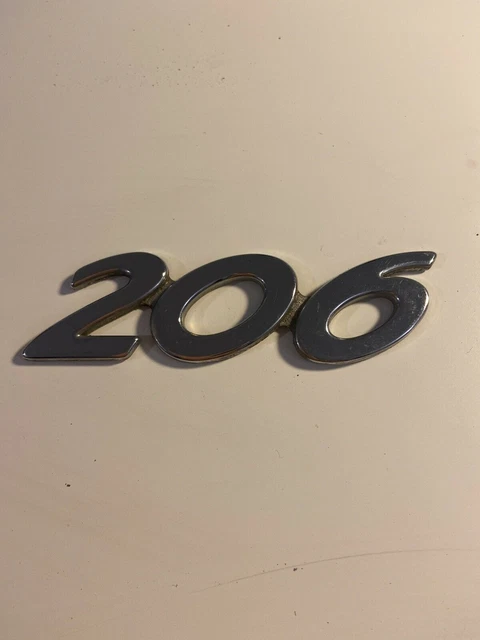 PEUGEOT 206 ORIGINE Monogramme Logo Emblème Insigne Custodes Sigles EUR ...