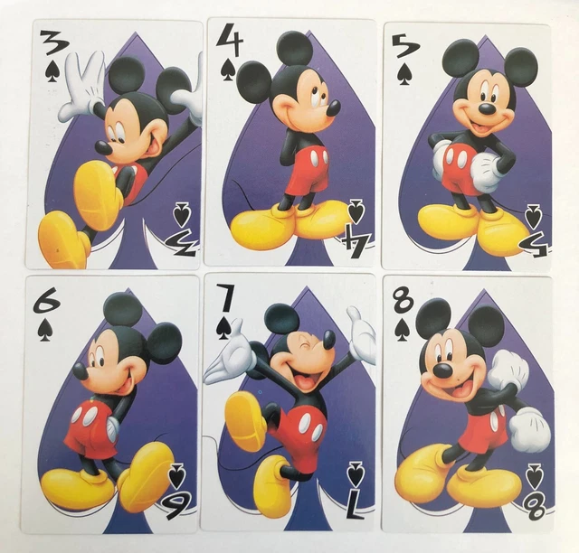 DISNEY CARTOON SWAP Playing Cards Set: Mickey Minnie Mouse Donald Duck ...