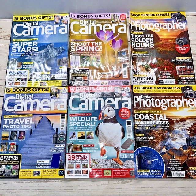 6 DIGITAL CAMERA Photographer Magazines Issues 265-272 Collection ...