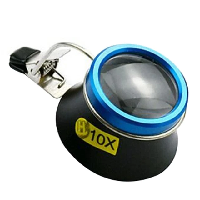 10X EYEGLASS MAGNIFIER Clip-on Eye Magnifier Portable Eyepiece ...