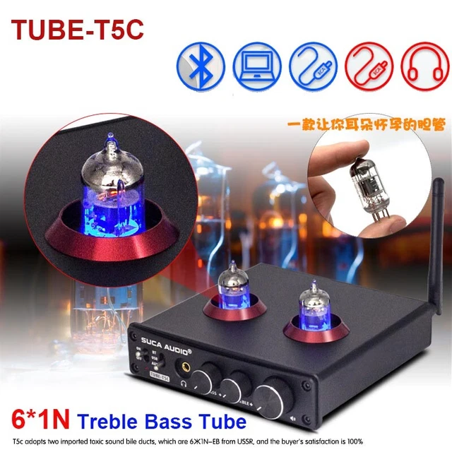 TUBE-T5C BLUETOOTH 5.0 préamplificateur tube USB DAC amplificateur ...