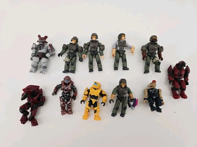 HALO MEGA BLOKS / Mega Construx Figure Lot – Spartans, Covenant, Armor ...