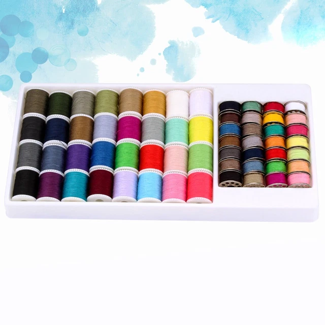 60PCS HOUSEHOLD SEWING Thread Spools for Embroidery Quilting and ...