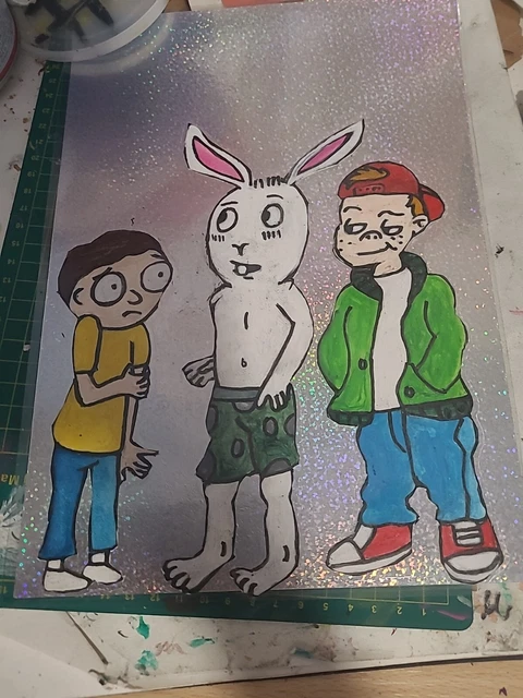 A ORIGINAL A4 Laminated Drawing Of Three Different Characters £5.00 ...