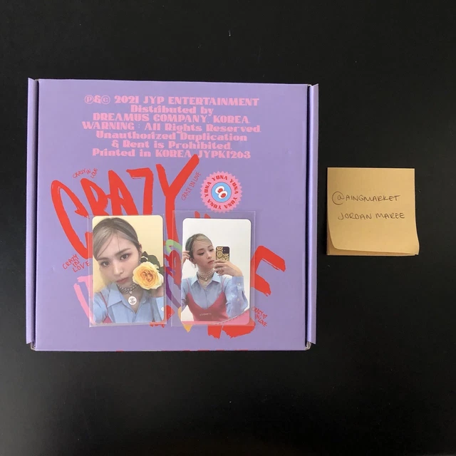 ITZY CRAZY IN Love Loco Album Yuna Version + Ryujin Photocard Set 2 $15 ... ITZY CRAZY IN Love Loco Album Yuna Version + Ryujin Photocard Set 2 $15 ...