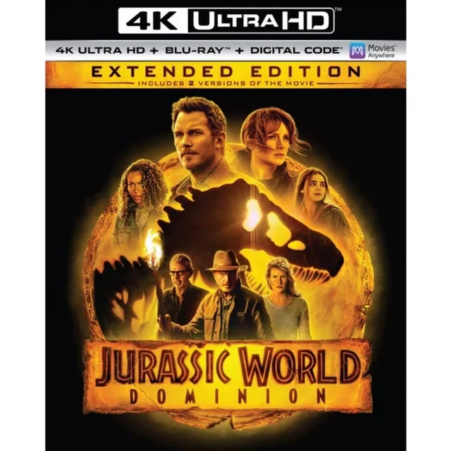 UNIVERSAL STUDIOS JURASSIC World Dominion (4K Ultra HD/Blu-ray/Digital ...